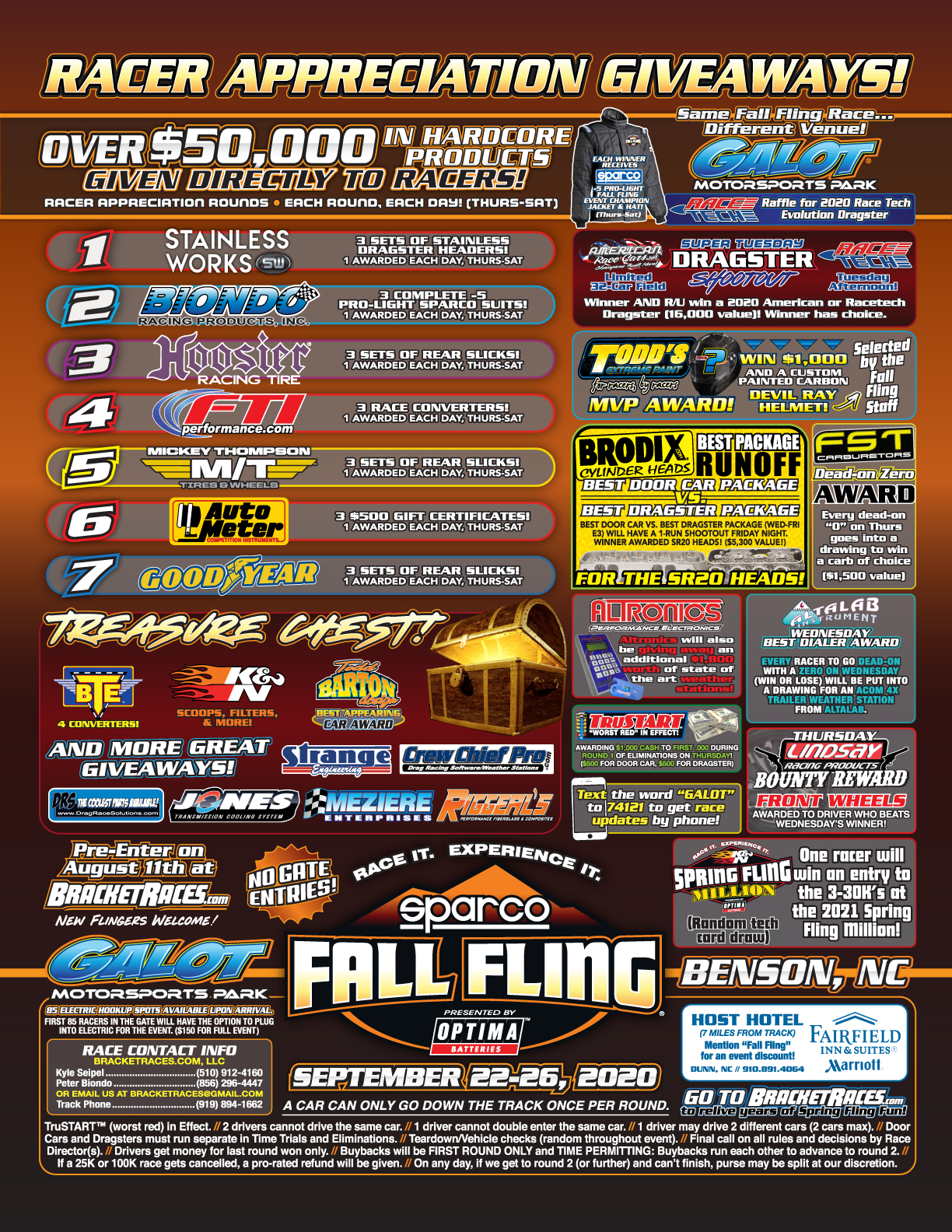 Bracket Races | Revised 2020 Schedule