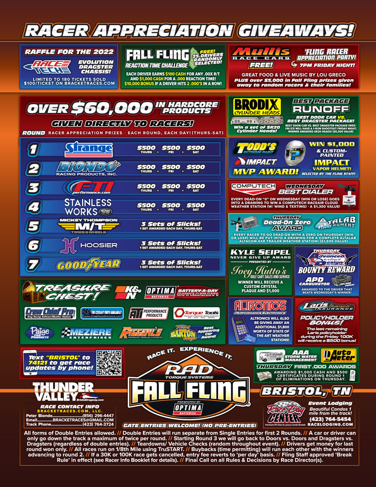 Bracket Races | Fall Fling Bristol