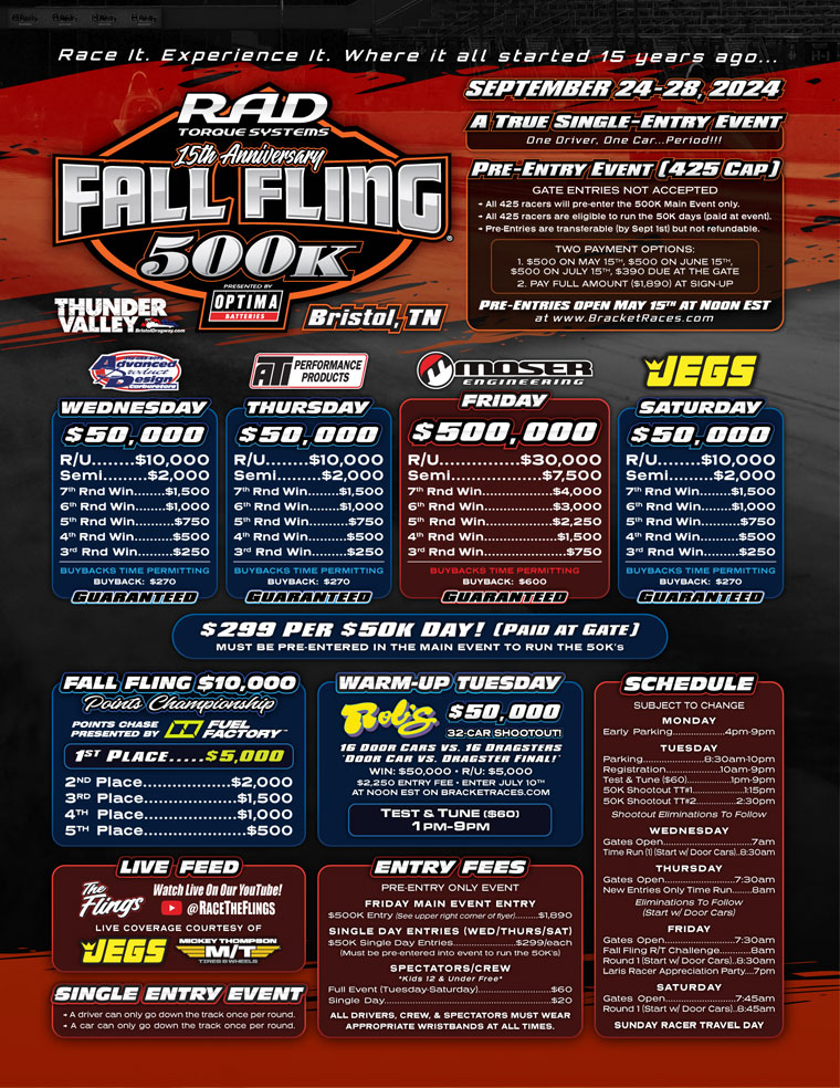 Bracket Races | Fall Fling Bristol