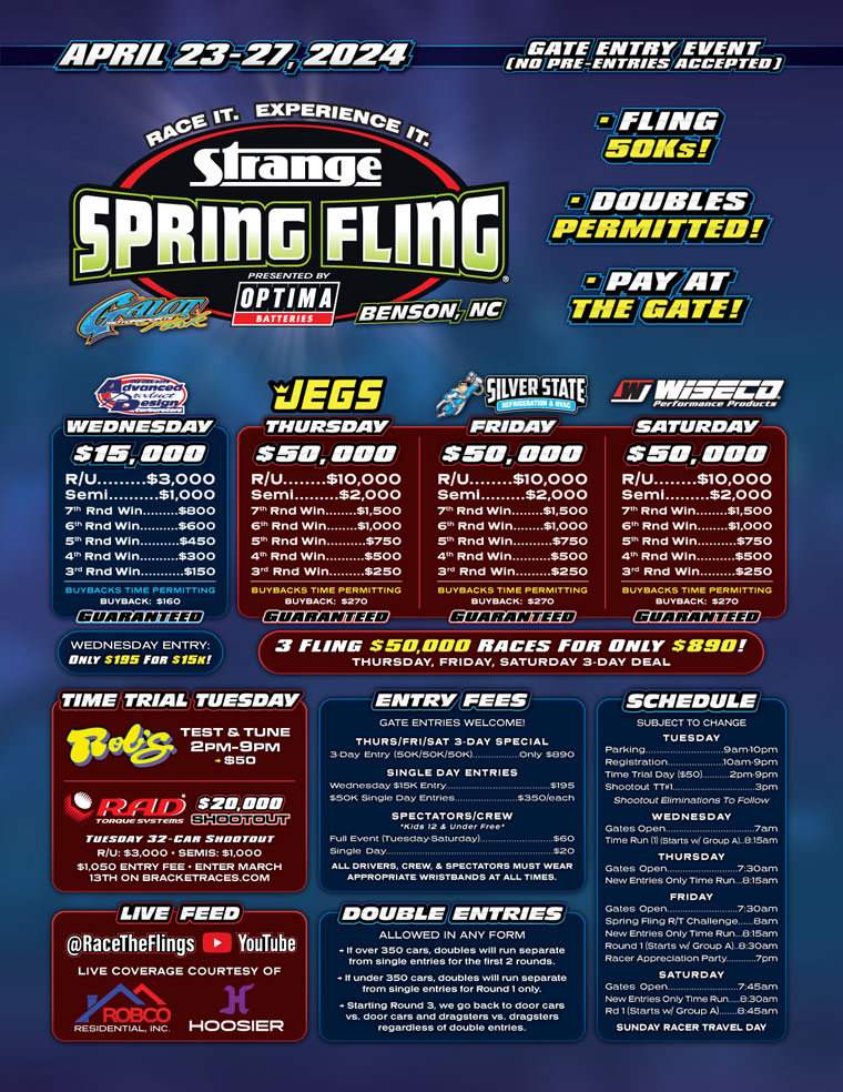 Bracket Races | Spring Fling Galot