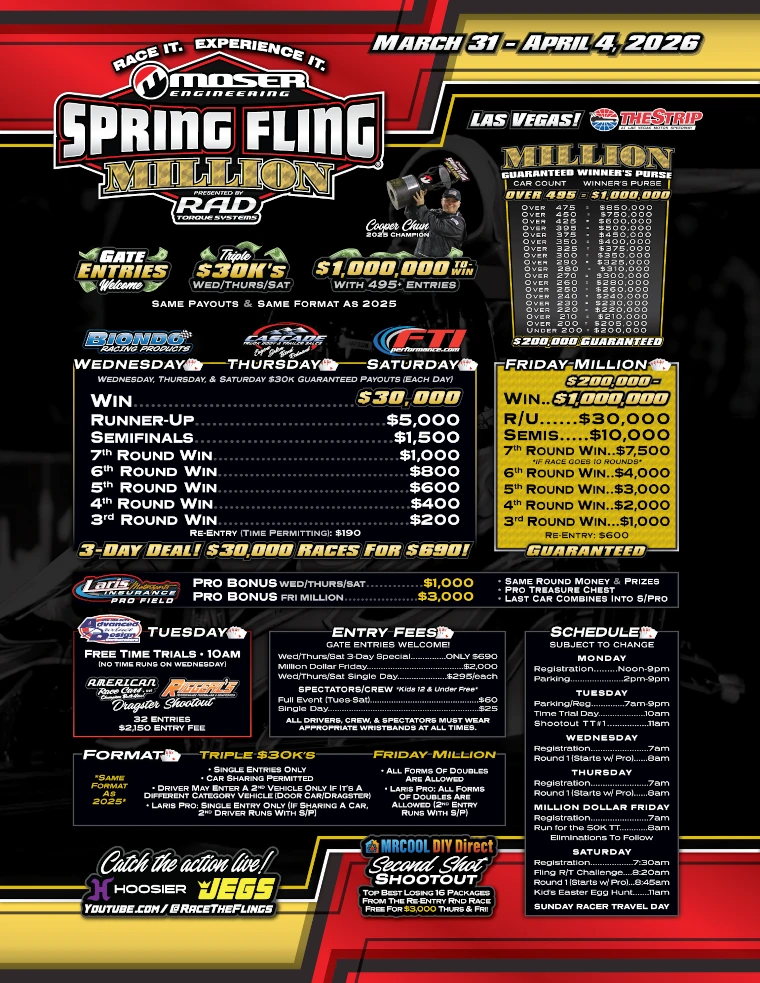 Bracket Races | Spring Fling Million at Las Vegas Motor Speedway